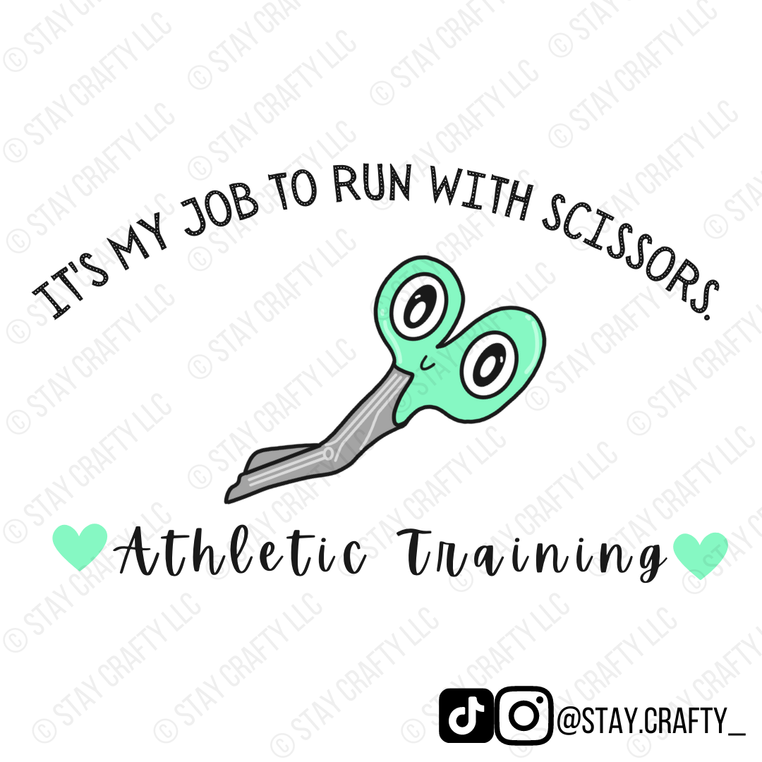 It's My Job to Run with Scissors - Sticker – Stay Crafty