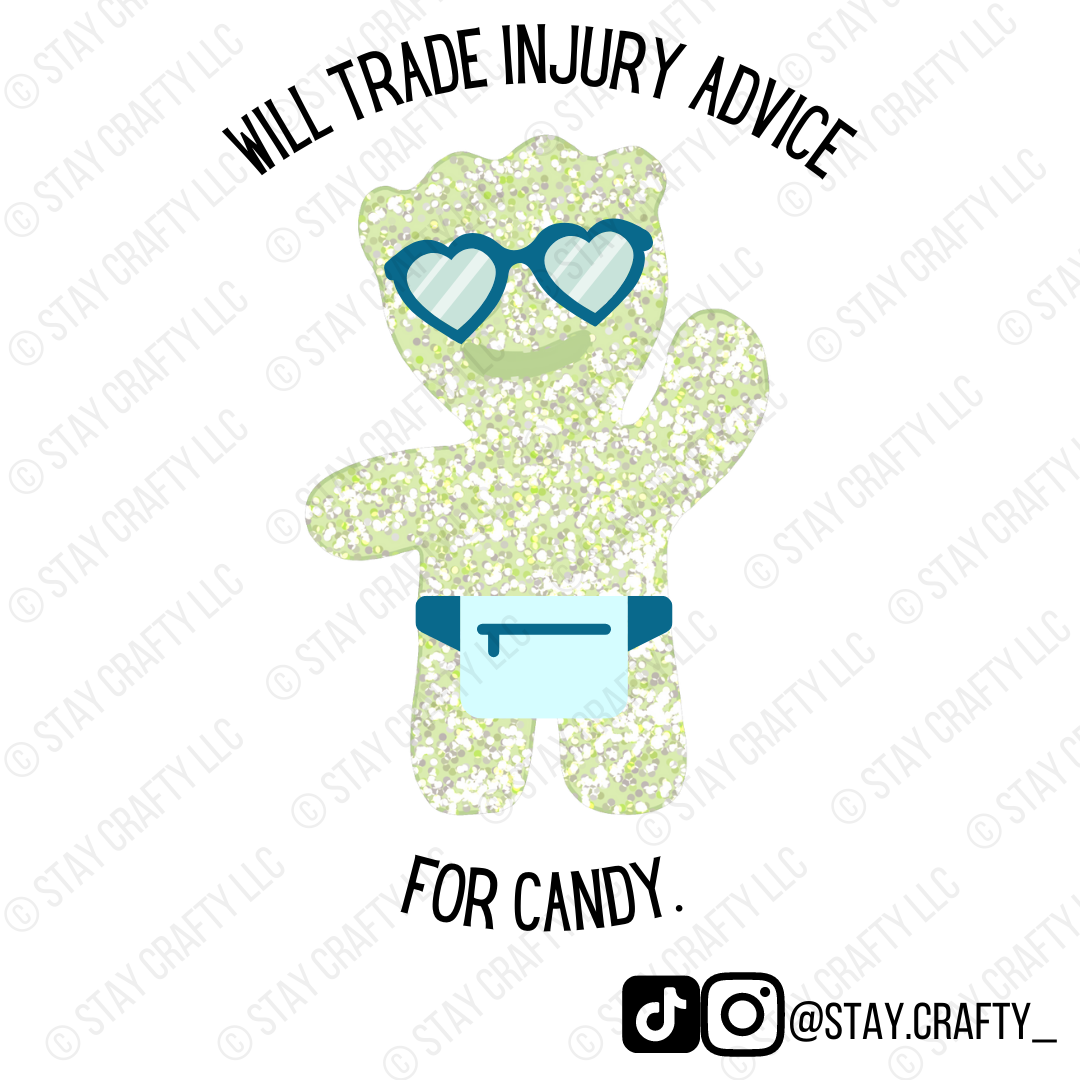 Will Trade injury Advice for Candy - Sticker – Stay Crafty